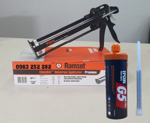 Súng bơm Ramset pro dùng để bơm keo Ramset G5 pro 600ml mới